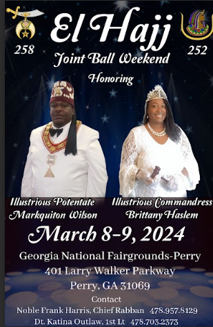 El Hajj Temple No. 258 and El Hajj Court No. 252 Joint Ball Weekend ...